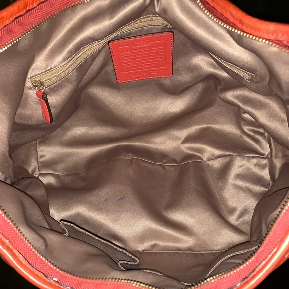 Coach | Bags | Coach Leather Bag Orange | Poshmark